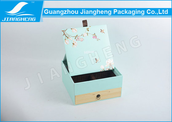 Eco - Friendly Full Printed Cardboard Gift Boxes / Paper Gift Boxes With Drawer