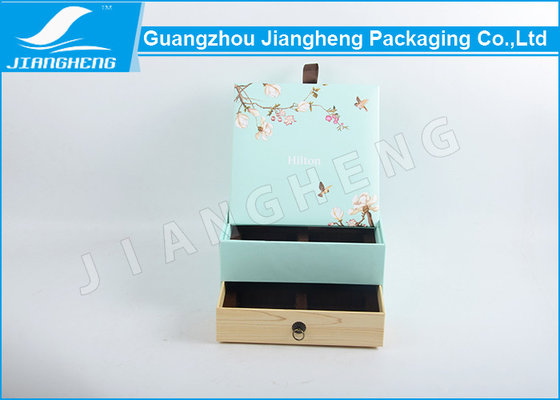 Eco - Friendly Full Printed Cardboard Gift Boxes / Paper Gift Boxes With Drawer