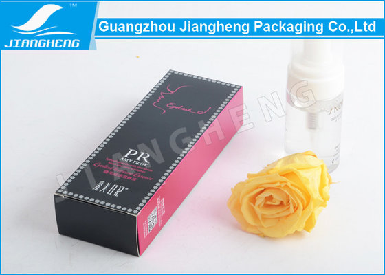 Black 375g Silver Card Paper Packaging Boxes / Paper Gift Box For Perfume