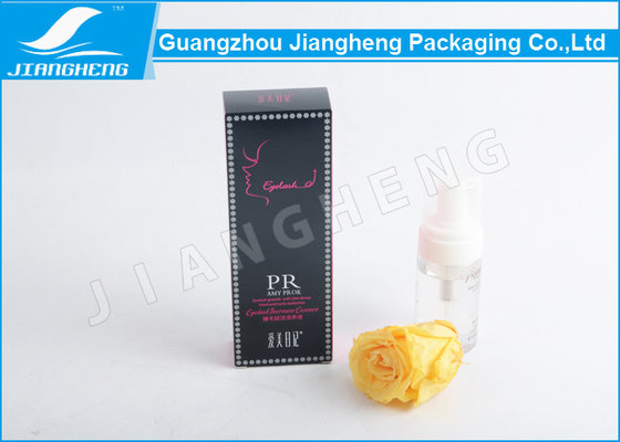 Black 375g Silver Card Paper Packaging Boxes / Paper Gift Box For Perfume