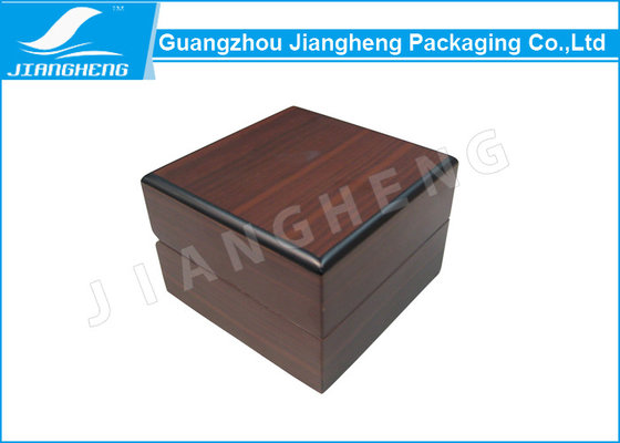 Brown Color Wooden Gift Boxes Luxury Wooden Watch Gift Box With Clear Window