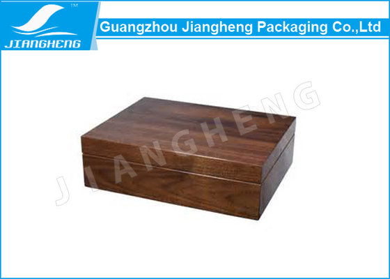 Brown Color Wooden Gift Boxes Luxury Wooden Watch Gift Box With Clear Window