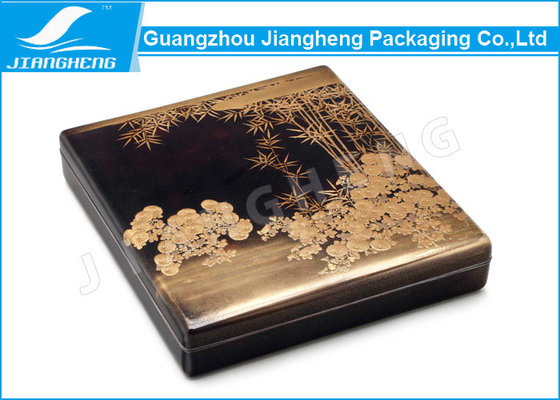 Golden Silk - Screened Pattern Wooden Packaging Box For Jewelry / Gift / Perfume