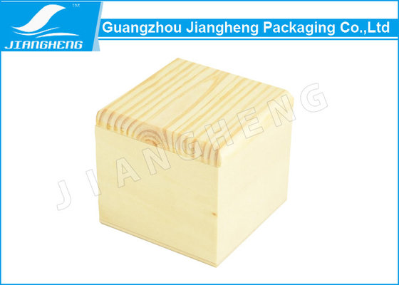 Brown Wooden Jewellery Box , Small Wooden Box For Gift Packaging