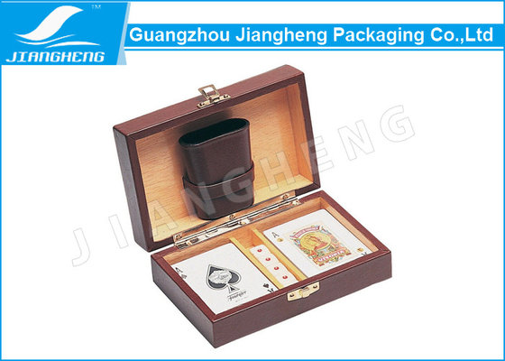 Brown Wooden Jewellery Box , Small Wooden Box For Gift Packaging
