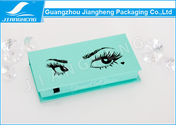 White Cardboard Paper Eyelash Packaging Box , Book Shaped Gift Box