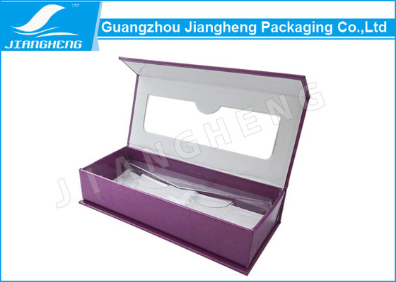 Fashionable False Eyelash Packaging Cardboard Box With Clear Window