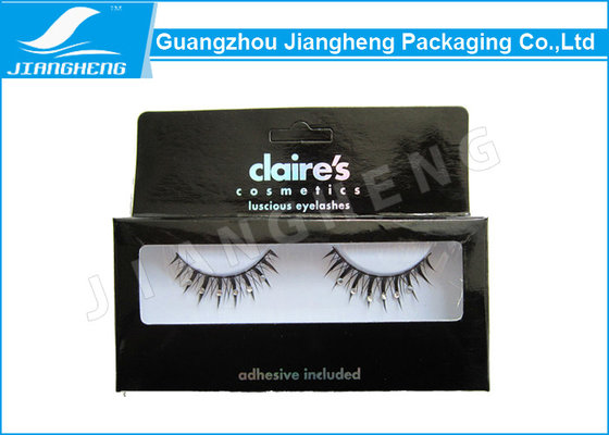 Fashionable False Eyelash Packaging Cardboard Box With Clear Window