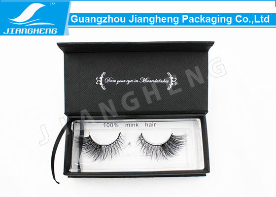 Fashionable False Eyelash Packaging Cardboard Box With Clear Window