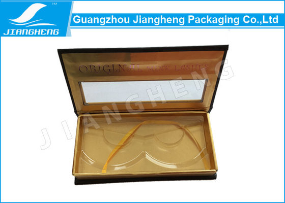 Rectangle Eyelash Packaging Gift Box PVC Window Rigid Paper Material