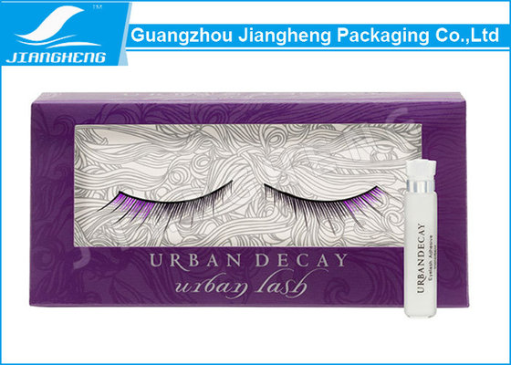 Rectangle Eyelash Packaging Gift Box PVC Window Rigid Paper Material