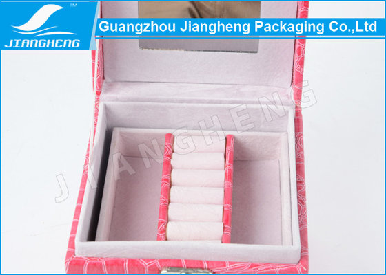 Professional Small Leather Gift Box Bright Pink Color For Women