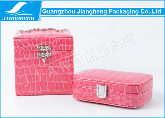 Professional Small Leather Gift Box Bright Pink Color For Women