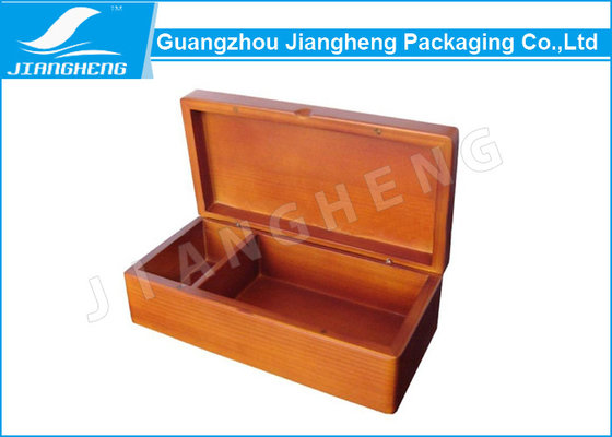 Glossy Lamination Wooden Packaging Boxes , Wooden Wine Gift Boxes