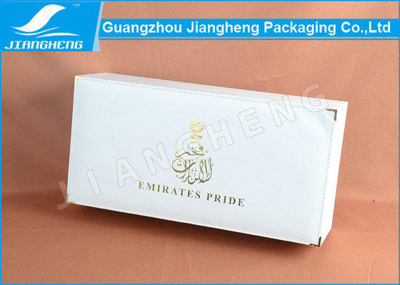 Handmade 3 Bottles Leather Perfume Packaging Boxes with Lock Closure