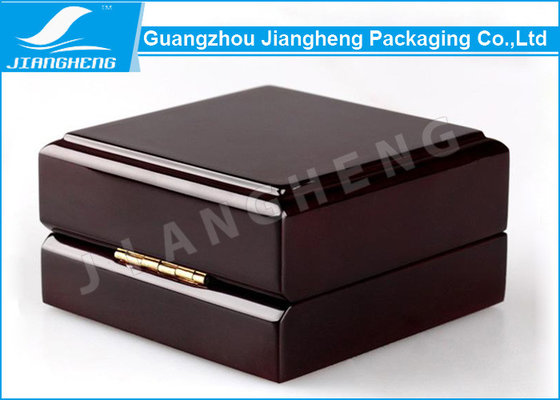 Maroon Lacquered Square Wooden Gift Box For Jewellery Set Display