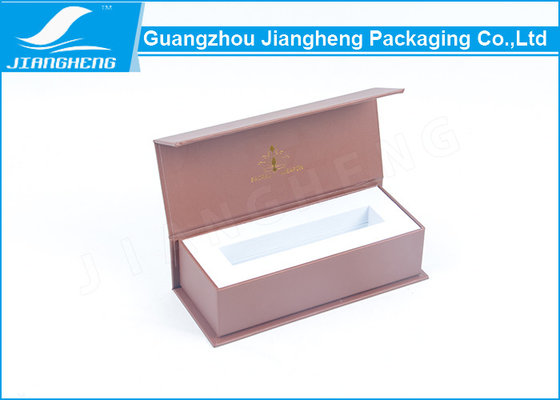 Cardboard Printed Perfume Packaging Boxes With Front Golden Logo
