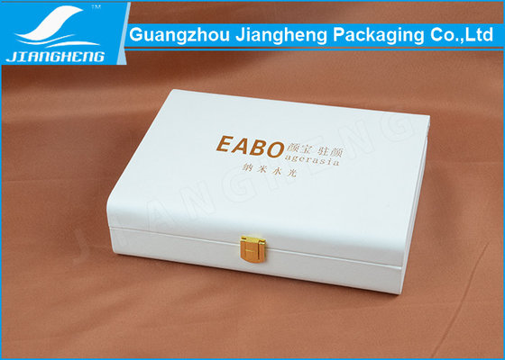 Faux Leather Custom Suitcase Gift Box /  Leather Cosmetic Gift Set Packaging