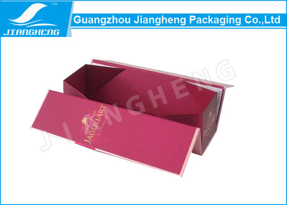 Foldable Paper Luxury  Wine Bottle Packaging Boxes For One Bottle Customized Color
