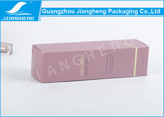 Recycle Silver Card Cosmetics Gift Boxes Printed Paper Gold Stamping Logo