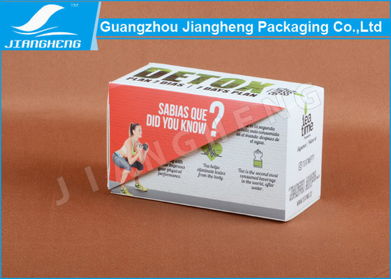 Matte lamination gift tea box 350gsm coated paper for 40 bags with partitions