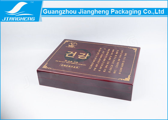 Antiqued wooden Gift Box Wood Design Wooden Packaging with Godlen Logo