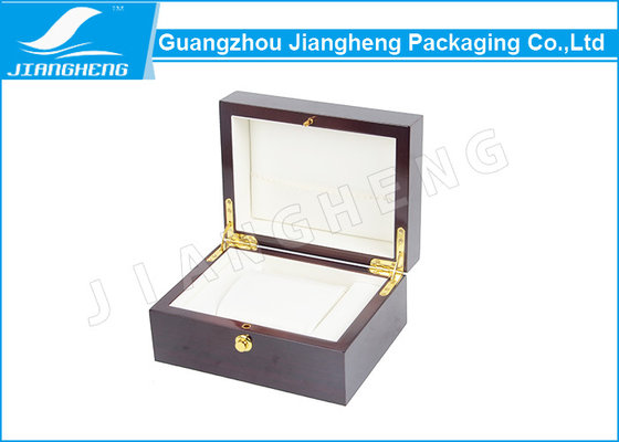 Brown Keepsake Personalised Wooden Box Packaging For Perfume / Watch / Gift