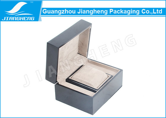 Hot Foil Stamping Jewellery Gift Wooden Boxes Plain Gift Box With Hinged