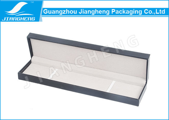 Rectangle Black Leather Single Watch Packaging Boxes With Foam Insert OEM