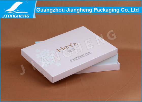 Pink Cardboard Paper Cosmetic Packaging Boxes With EVA Foam Insert Padding