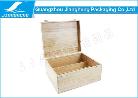 Customized Original Colour Wooden Gift Box No Printing For Keepsake Packaging