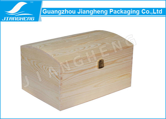 Customized Original Colour Wooden Gift Box No Printing For Keepsake Packaging