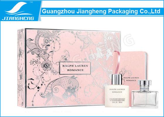 Custom Pink Luxury Perfume Gift Boxes Craft With Lids Eco - Friendly Cardboard