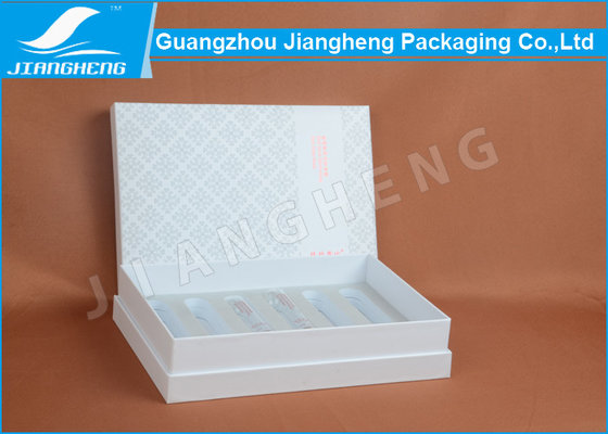 Skin Care Cosmetic Packaging Boxes Printed C2S Paper / Greyboard Material