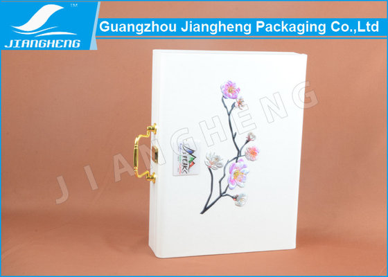 White PU Leather Gift Box 3D Printing Traditional Classical Style Custom Gift Boxes