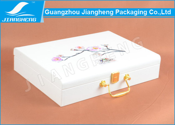 White PU Leather Gift Box 3D Printing Traditional Classical Style Custom Gift Boxes