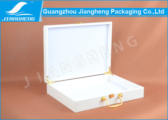 White PU Leather Gift Box 3D Printing Traditional Classical Style Custom Gift Boxes