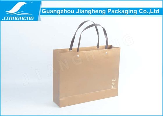 Promotional Medium Kraft Paper Packaging Bags For Shopping SGS Certification