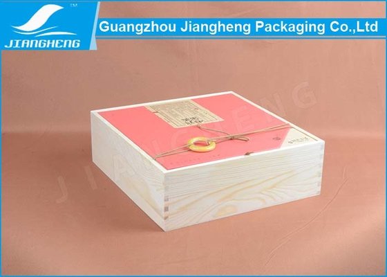 Fancy Book Shaped Type Wooden Gift Box Unfinished Tea Set Box With Printed