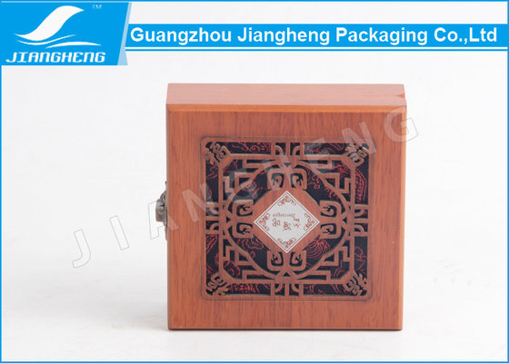 Glossy Surface Window Decorative Wooden Boxes , Customized Gift Wooden Boxes