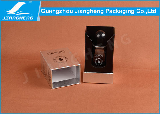 Rectangle Lid Separated Small Perfume Packaging Boxes With Black EVA Padding