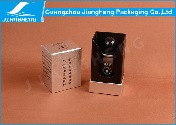 Rectangle Lid Separated Small Perfume Packaging Boxes With Black EVA Padding