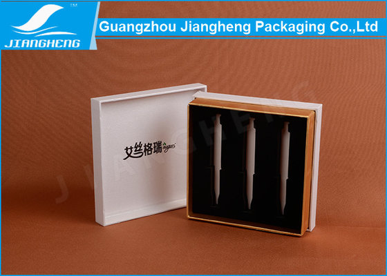 Hot Stamping Logo Perfume Packaging Boxes With 3 Bottles Display Padding