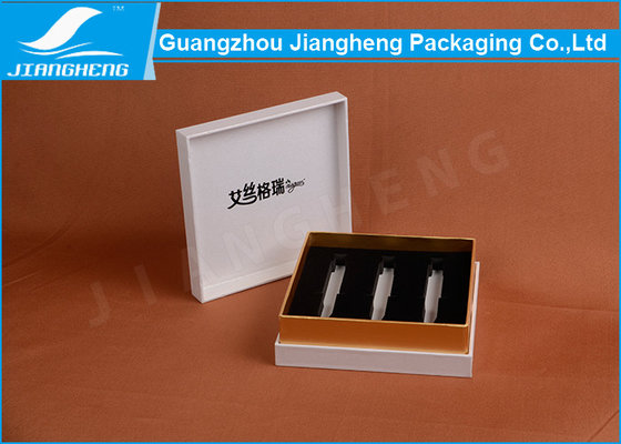 Hot Stamping Logo Perfume Packaging Boxes With 3 Bottles Display Padding