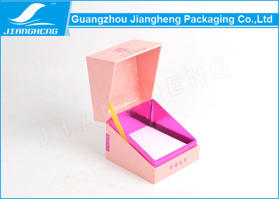 Custom Perfume Bottles Cardboard Packing Boxes With EVA / Ribbon Hinged