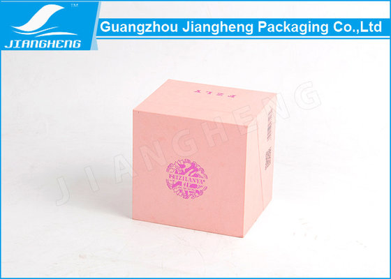 Custom Perfume Bottles Cardboard Packing Boxes With EVA / Ribbon Hinged