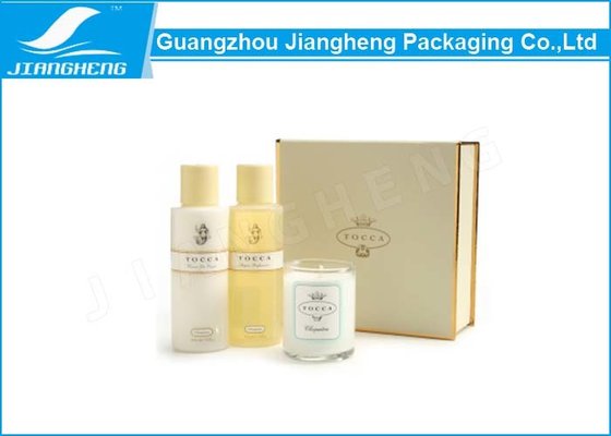 Cardboard Luxury Printed Paper Cosmetics Gift Boxes With Plastic Tray SGS