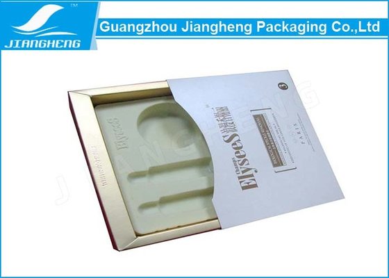 Cardboard Luxury Printed Paper Cosmetics Gift Boxes With Plastic Tray SGS