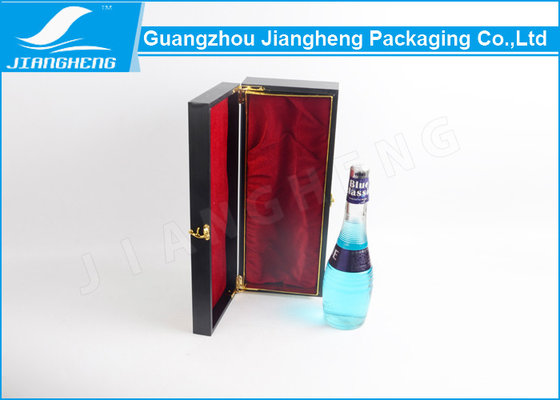 Matte Lamination Recycled Wine Packing Boxes Wooden Gift Boxes With Foam Insert