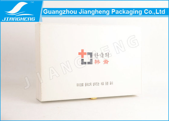 Jewelry , Perfume , Cosmetic PU Leather Gift Box Luxury Packaging With Lock